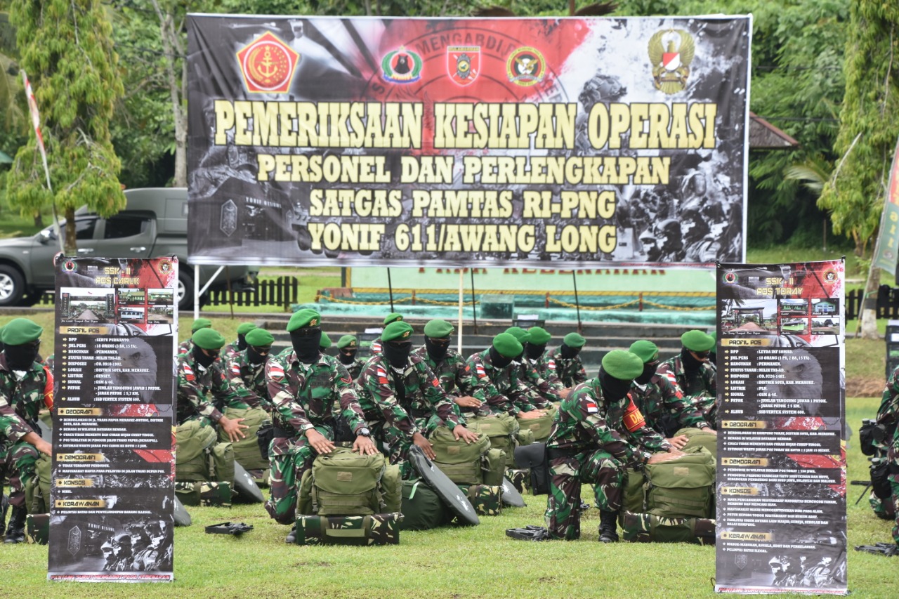 Waasops Panglima TNI Cek Kesiapan Satgas Pamtas RI-PNG Yonif 611/Awang ... Waasops Panglima TNI Cek Kesiapan Satgas Pamtas RI-PNG Yonif 611/Awang ...